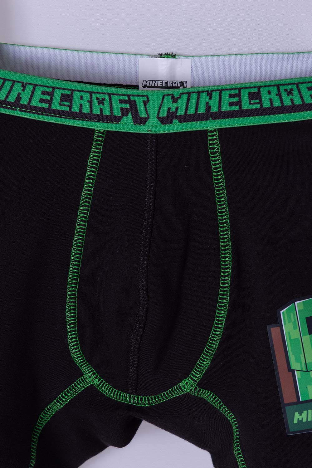 PACK X2 BOXER MINECRAFT NEGRO Y GRIS JASPE PARA NIÑO – MIC Ecuador