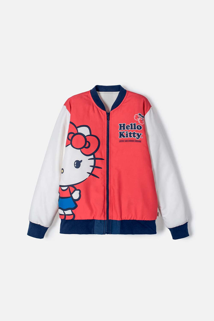 CHAQUETA HELLO KITTY CON CIERRE MULTICOLOR PARA NIÑA – MIC Ecuador