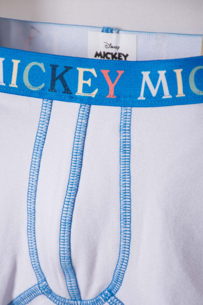 PACK X2 BÓXER DE MICKEY MOUSE BLANCO Y MARFIL OSCURO PARA NIÑO 2T A 5T ...